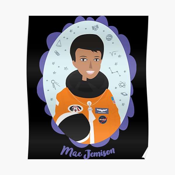 "Women of Science Mae Jemison " Poster for Sale by Rebecale46 | Redbubble