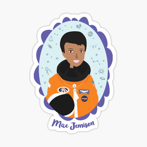 "Women of Science Mae Jemison " Sticker for Sale by Rebecale46 | Redbubble