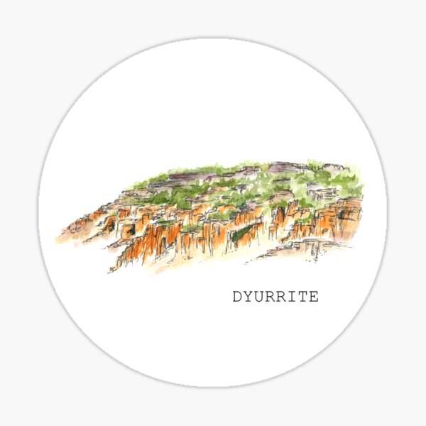 "Dyurrite Mt Arapiles_Round" Sticker for Sale by anjafuechtbauer ...
