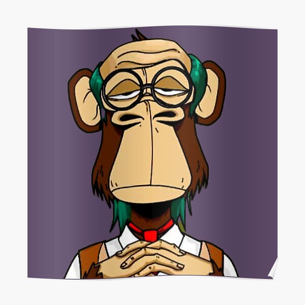 "the best nft " Poster for Sale by MILLKO | Redbubble