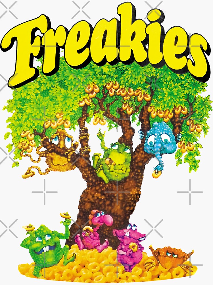 "Freakies Cereal Art Ilustración Cámíseta Logo Barato Tee Logo Para ...