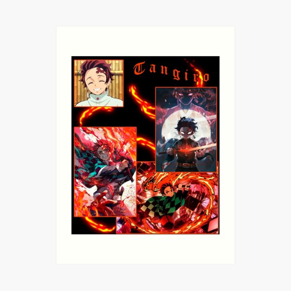 "Kimetsu no Yaiba Tanjiro Fire dance Demon slayer Demon killer" Art ...