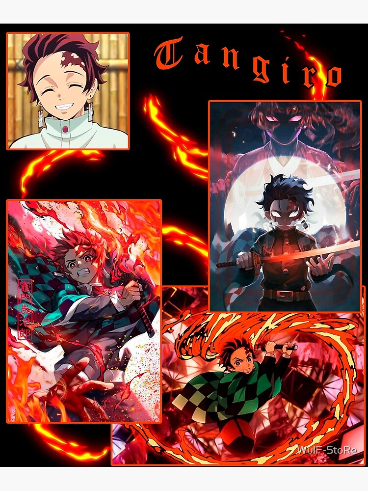 "Kimetsu no Yaiba Tanjiro Fire dance Demon slayer Demon killer" Art ...
