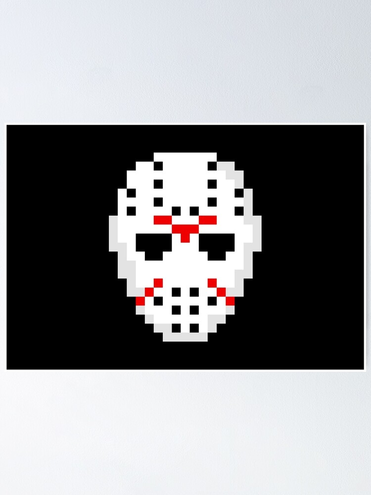 "friday the 13th halloween 2022 jason hockey mask pixel" Poster for ...