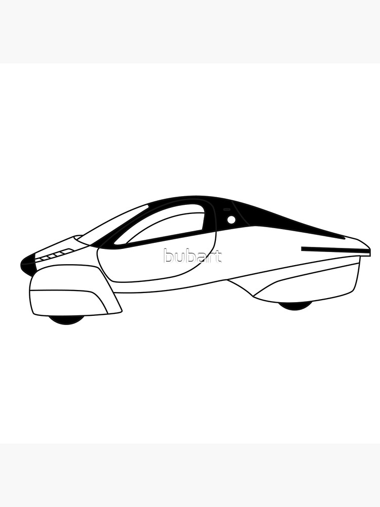 "Aptera EV Solar Car Black" Poster for Sale by bubart | Redbubble