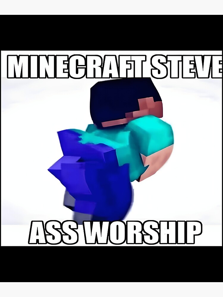 "Minecraft Steve Meme Classic " Poster for Sale by godreyimmzzg | Redbubble