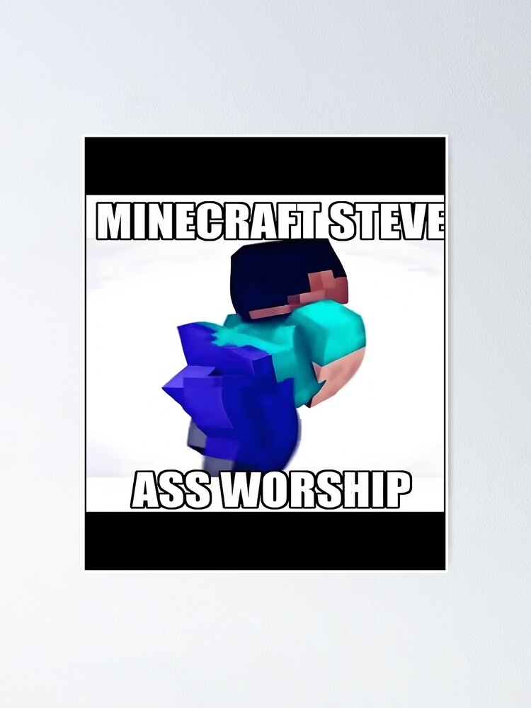 "Minecraft Steve Meme Classic " Poster for Sale by godreyimmzzg | Redbubble
