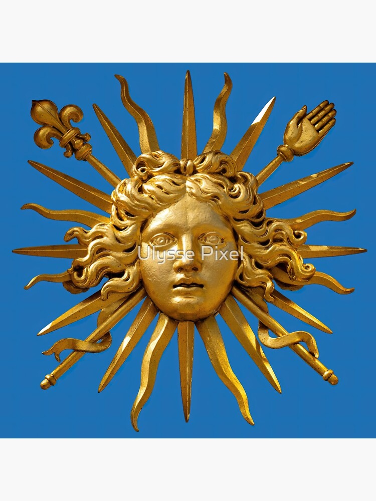 "Symbol of Louis XIV the Sun King - Blue Background" Poster for Sale by ...