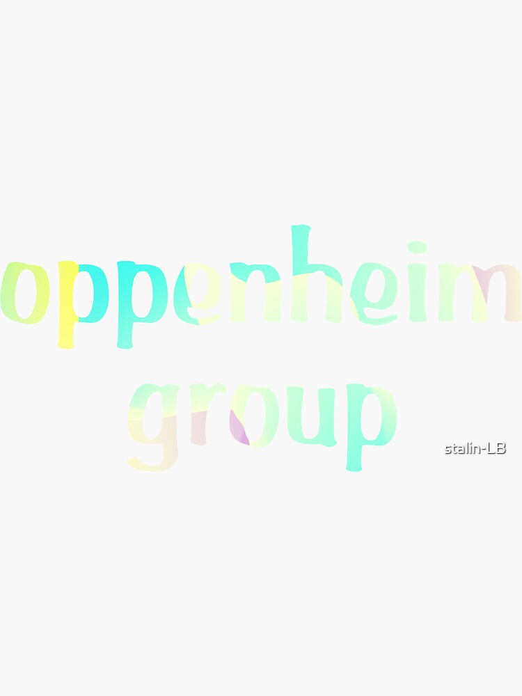 "oppenheim group" Sticker for Sale by stalin-LB | Redbubble