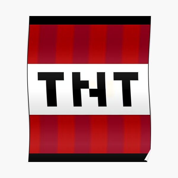"Minecraft TNT Classic " Poster for Sale by godreyimmzzg | Redbubble