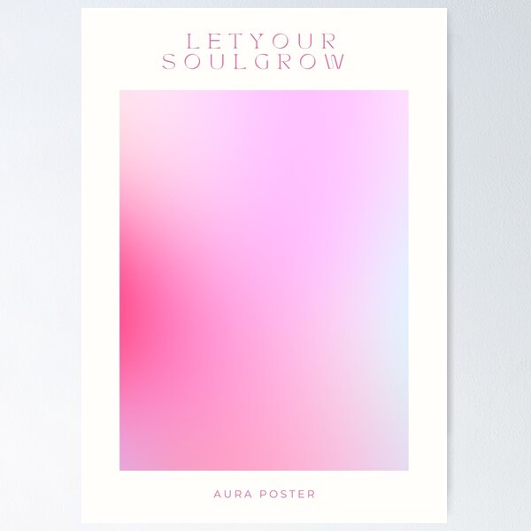"Pink aura poster" Poster by Posterlishes | Redbubble