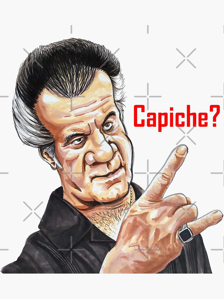 Pegatina «Parodia de Paulie Walnuts (Los Soprano). Fan art/caricatura ...