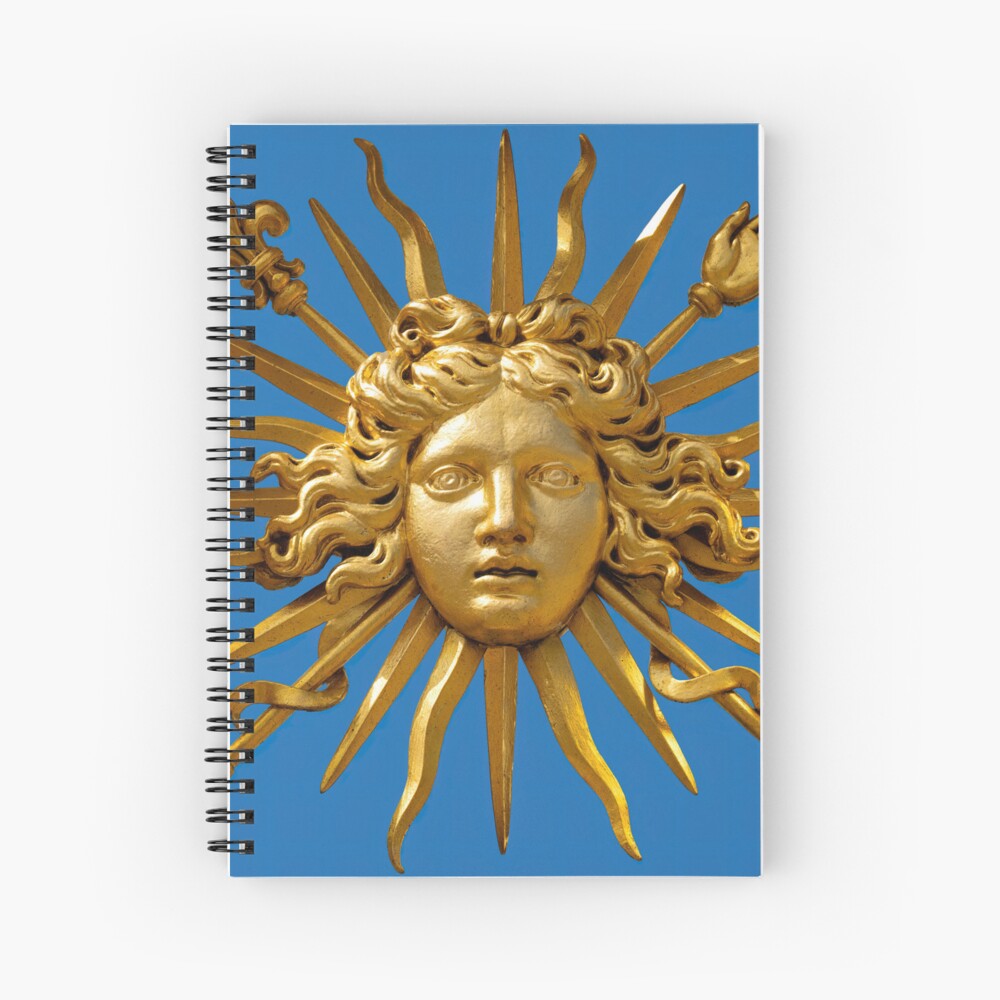 Cuaderno de espiral «Símbolo de Luis XIV el Rey Sol - Fondo azul» de ...