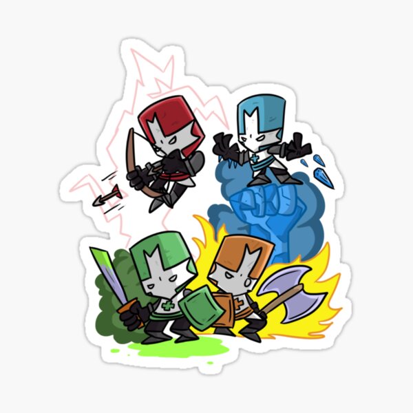 "Castle Crashers Sticker Design funny Castle Crashers Stickers" Sticker ...