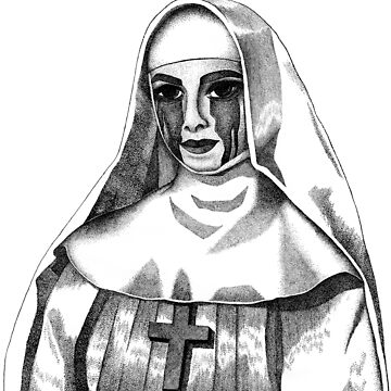 "Evil nun" Sticker for Sale by dashamoore | Redbubble