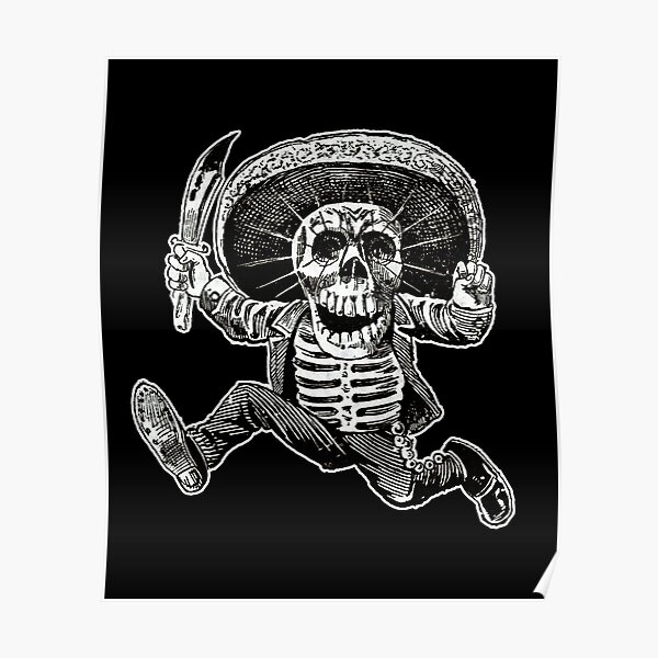 Póster «CHARRO MEXICANO DE MIEDO - PERFECTO PARA HALLOWEEN O DÍA DE ...