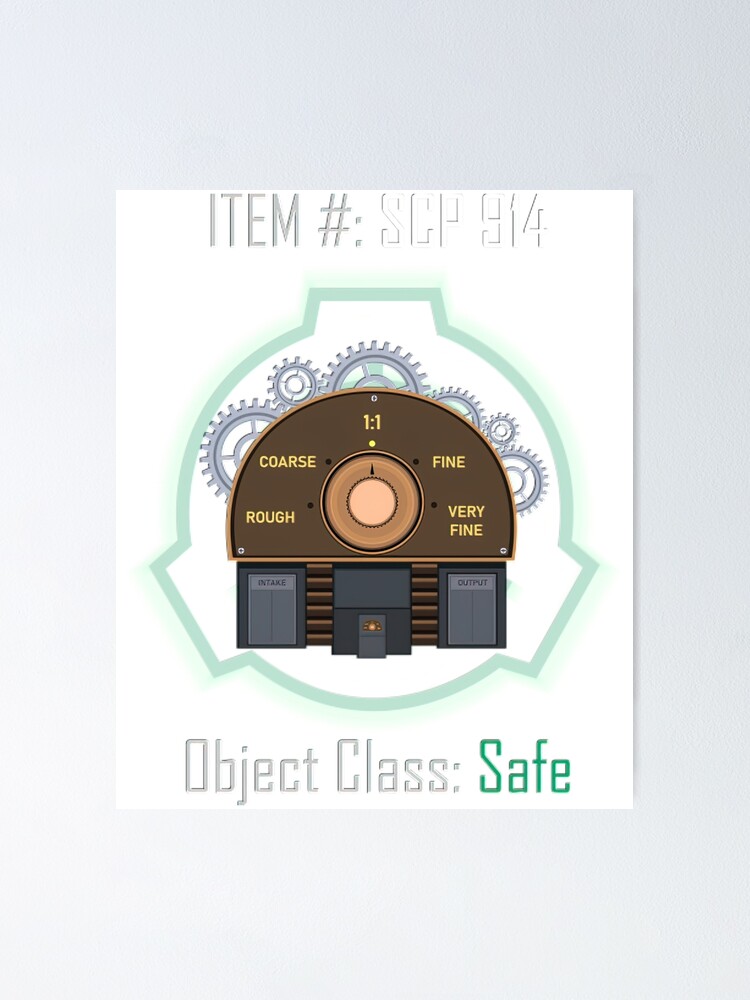 "SCP-914 " Poster for Sale by PaulineDaigle | Redbubble