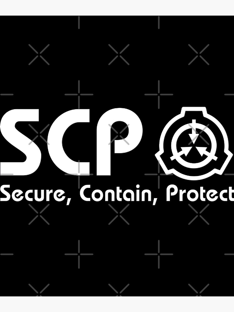 "SCP Foundation Logo White Print " Poster for Sale by PaulineDaigle ...