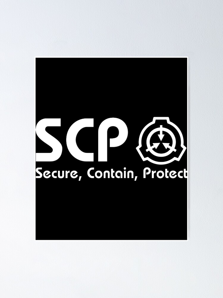 "SCP Foundation Logo White Print " Poster for Sale by PaulineDaigle ...
