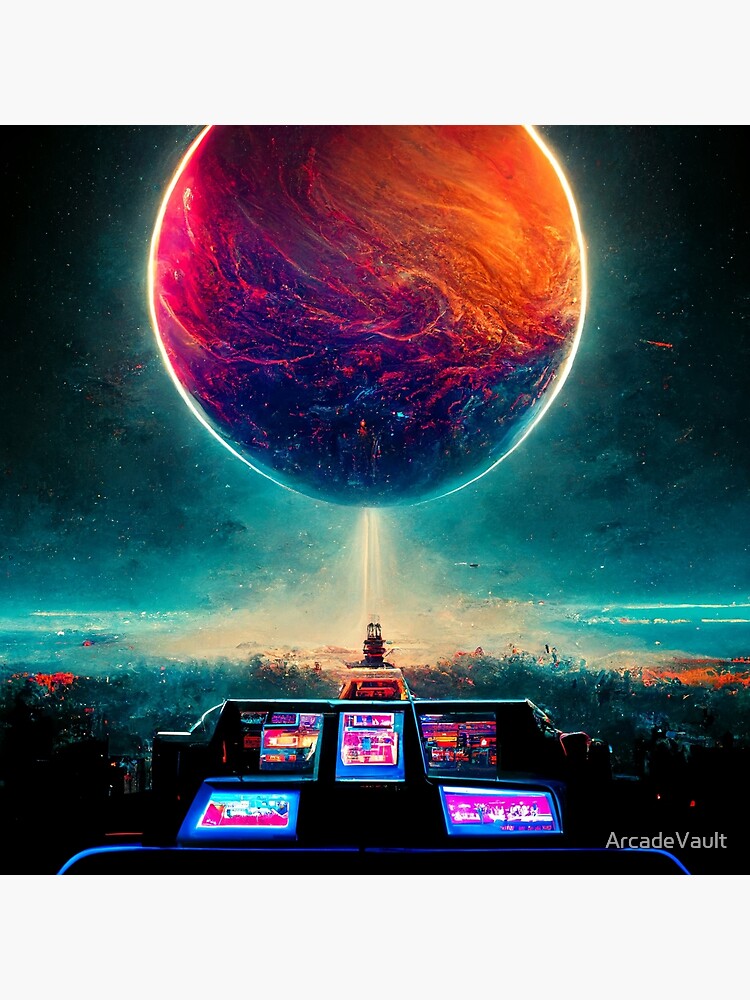 "80s Arcade Machine Planet Vintage Poster" Poster for Sale by ArcadeVault | Redbubble
