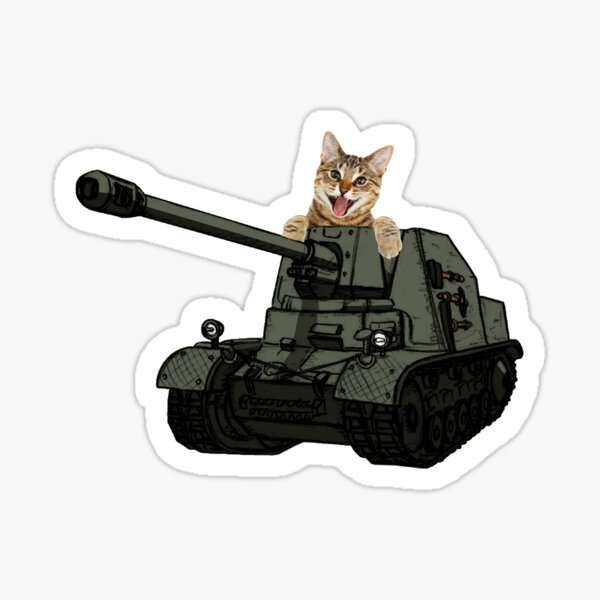 "Marder Cat Tank Destroyers - Original - Clean Style " Sticker for Sale ...