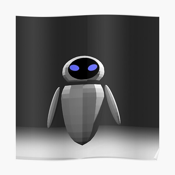 "Eve cute robot " Poster for Sale by Artofsk | Redbubble