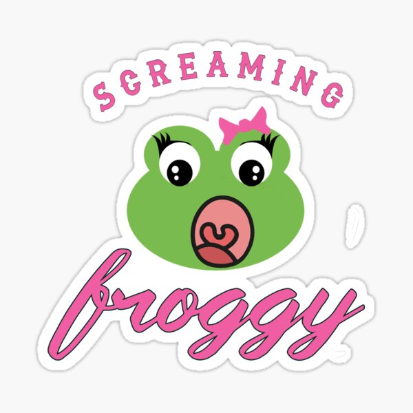 " FrpCopy of Joke - Screaming Frog Froggy" Sticker for Sale by ingraph ...