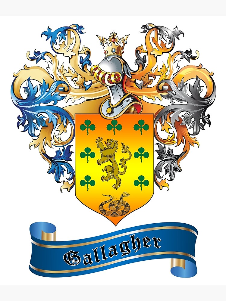 "GALLAGHER FAMILY CREST" Poster for Sale by CathalDevlin | Redbubble