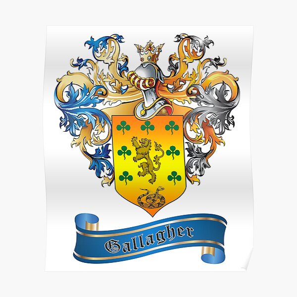"GALLAGHER FAMILY CREST" Poster for Sale by CathalDevlin | Redbubble