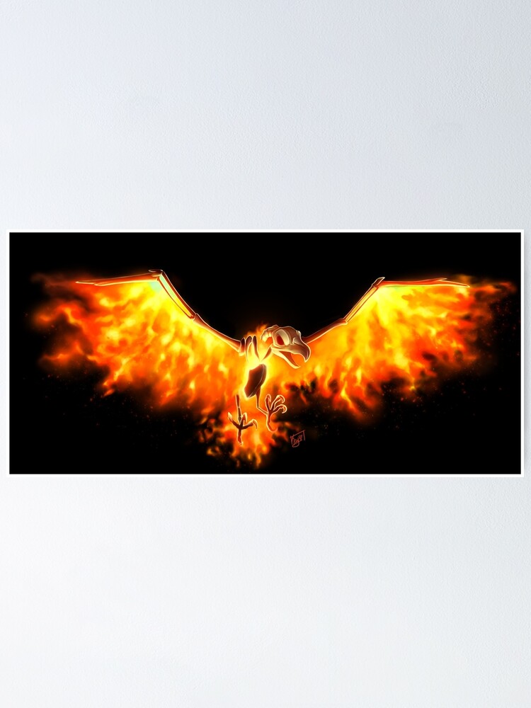 "Ghost Phoenix" Poster for Sale by KayShapeshifter | Redbubble