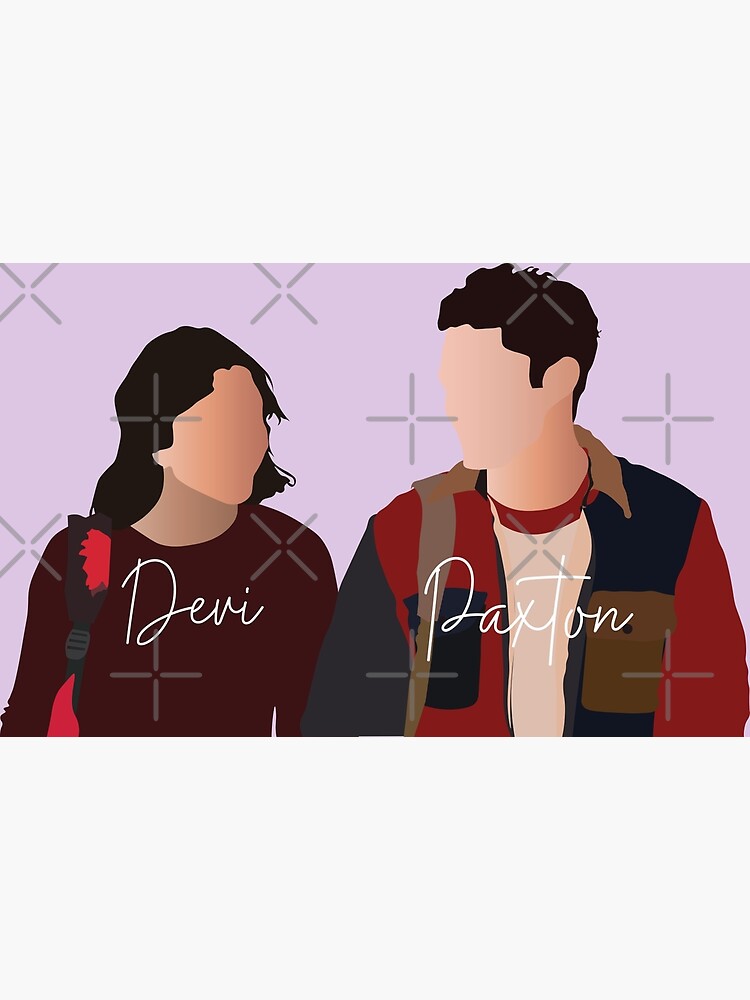 Never Have I Ever Devi And Paxton Poster For Sale By Vidhivora Redbubble