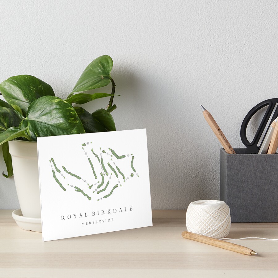 "Royal Birkdale Golf Course Graphic Map" Poster for Sale by Reign-Man ...