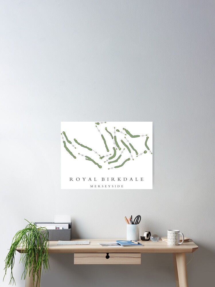 "Royal Birkdale Golf Course Graphic Map" Poster for Sale by Reign-Man ...