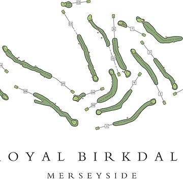 "Royal Birkdale Golf Course Graphic Map" Poster for Sale by Reign-Man ...