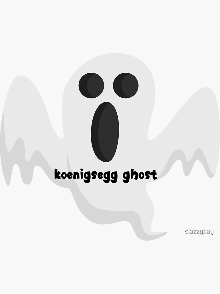 "koenigsegg ghost" Sticker for Sale by clazzybay | Redbubble