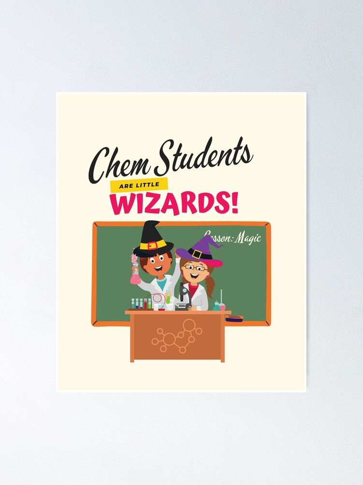 "Chem Students Are Little Wizards, Chemistry Students Halloween Design ...