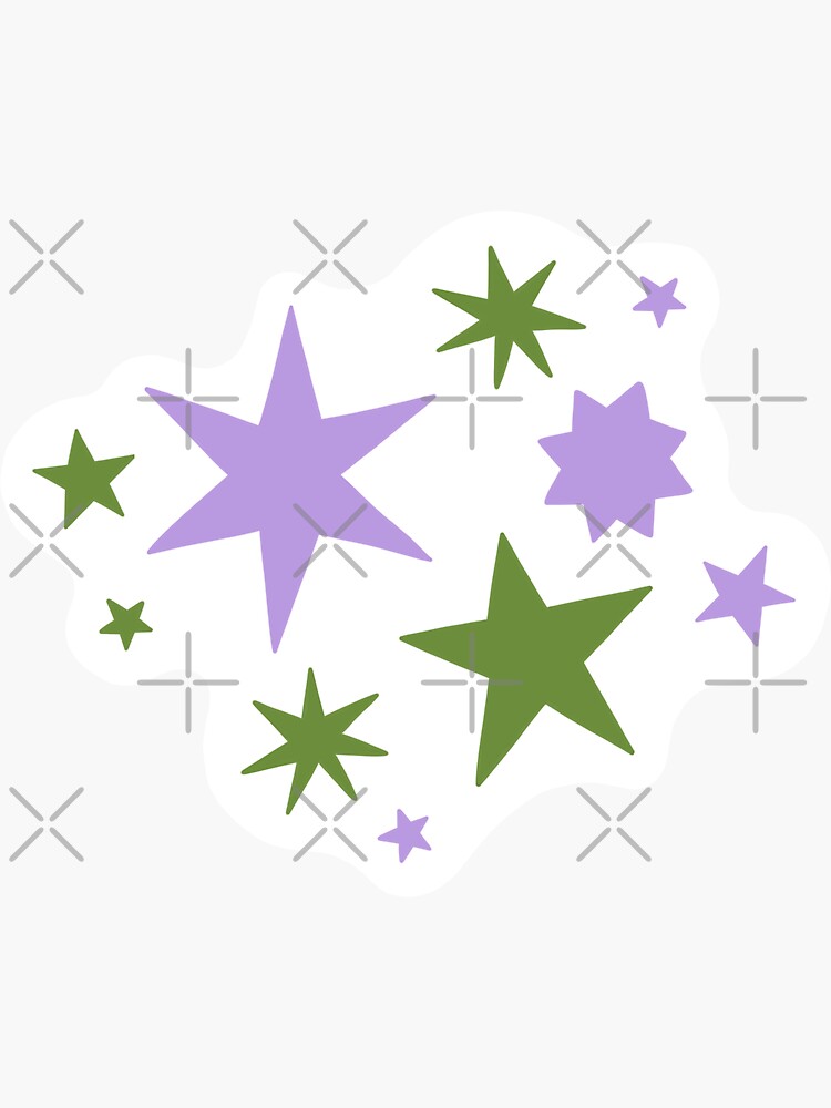 "Subtle genderqueer pride stars" Sticker for Sale by lunyssa | Redbubble