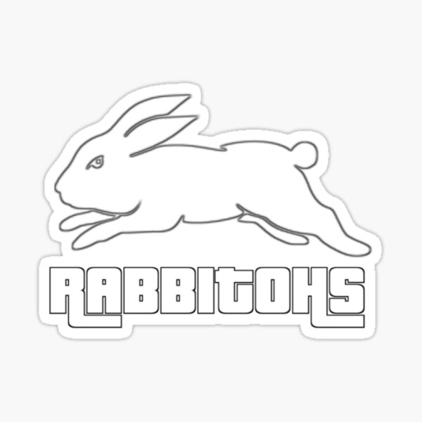 "Logo rabbitohs " Sticker for Sale by Yorino | Redbubble
