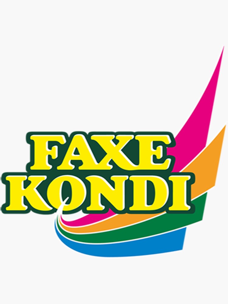 "faxe kondi logo" Sticker for Sale by MarthaMoreno | Redbubble