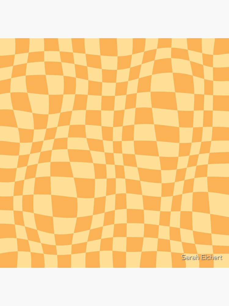 "Y2K Danish Pastel Yellow Checkerboard Pattern" Poster for Sale by SaEIllustration | Redbubble