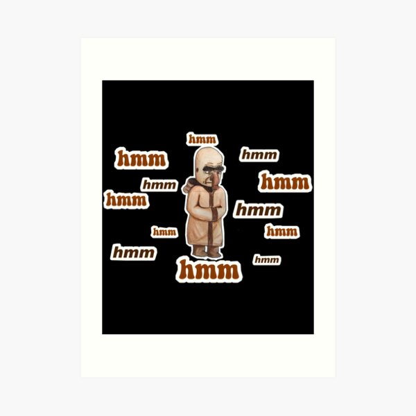 "MINECRAFT VILLAGER HMM - transparent background Classic " Art Print ...