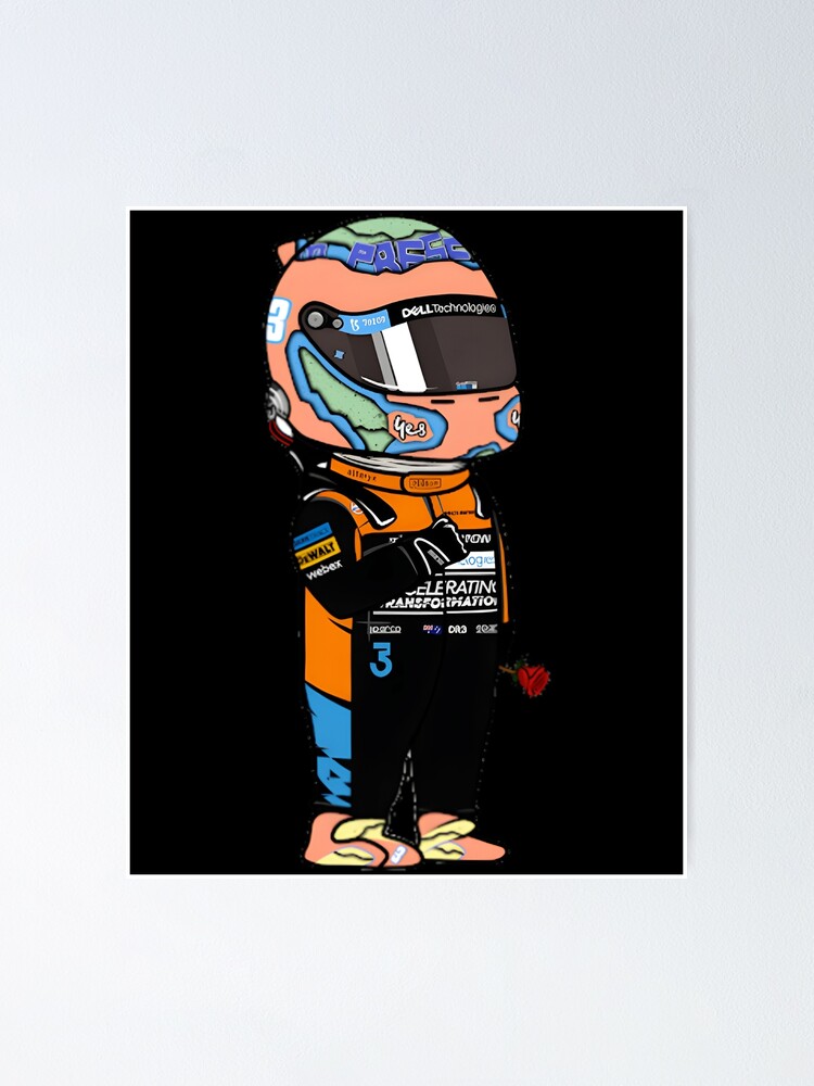 "Mini Daniel Ricciardo Mclaren f1 2022 Classic " Poster for Sale by ...