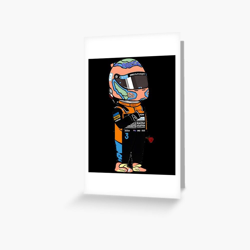 "Mini Daniel Ricciardo Mclaren f1 2022 Classic " Greeting Card for Sale ...
