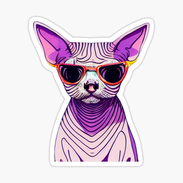 "sphynx cat 46" Sticker for Sale by Catator | Redbubble