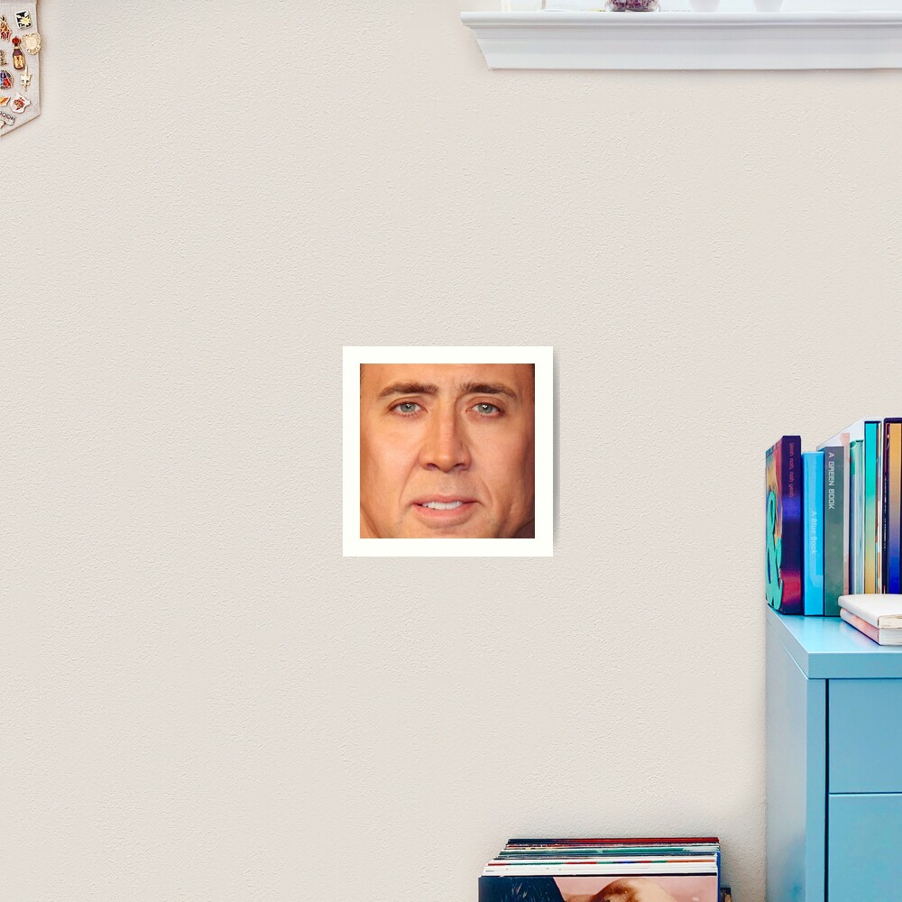 "Nicolas Cage Face" Art Print for Sale by Annette80 | Redbubble