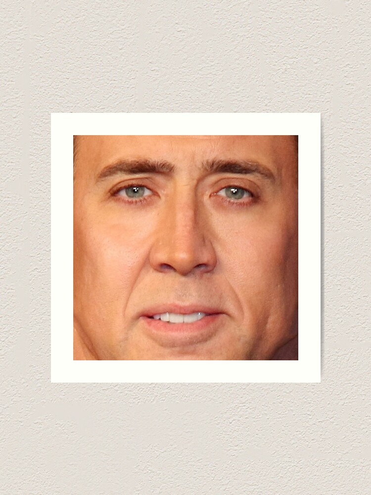 "Nicolas Cage Face" Art Print for Sale by Annette80 | Redbubble