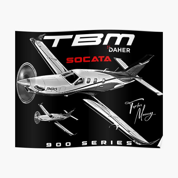 Póster «Daher Socata TBM 900 Serie GA Aviación» de Aerolovers | Redbubble