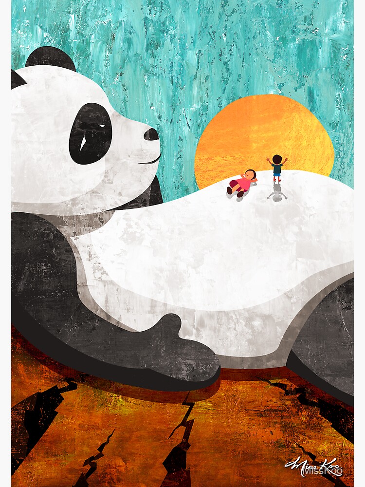 "Shock Absorbing Panda" Art Print by MissKoo | Redbubble