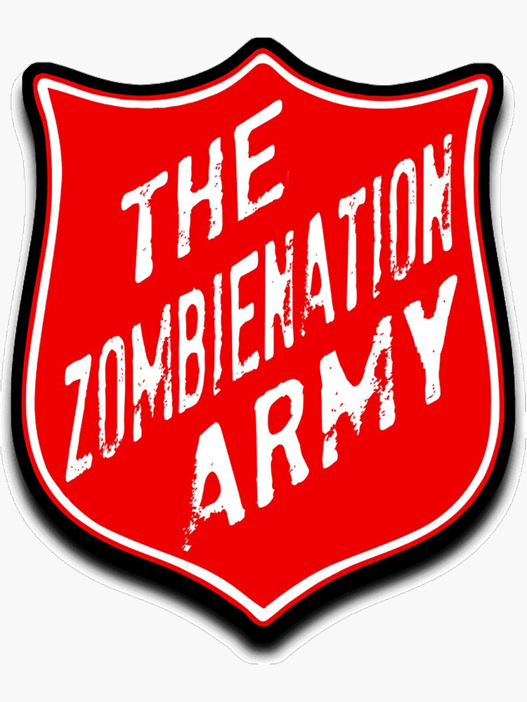 "The Zombie Nation Army" Sticker for Sale by ArtistByron | Redbubble