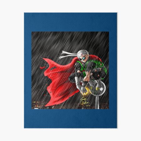 "son Gohan great saiyaman in the rain fan art " Art Board Print for ...